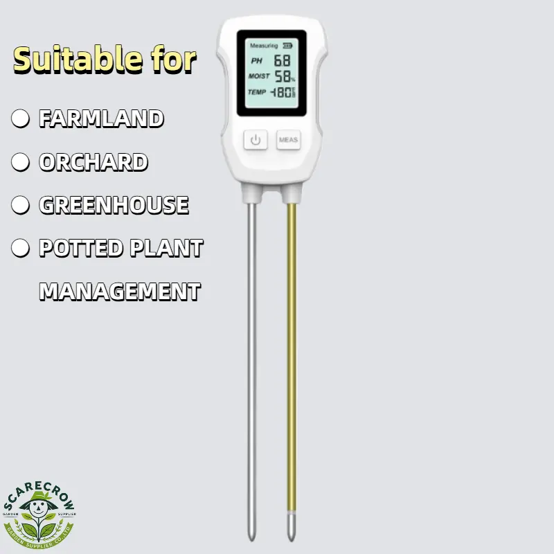 Soil Testing Meter with Dual Probe - pH, Moisture & Fertility